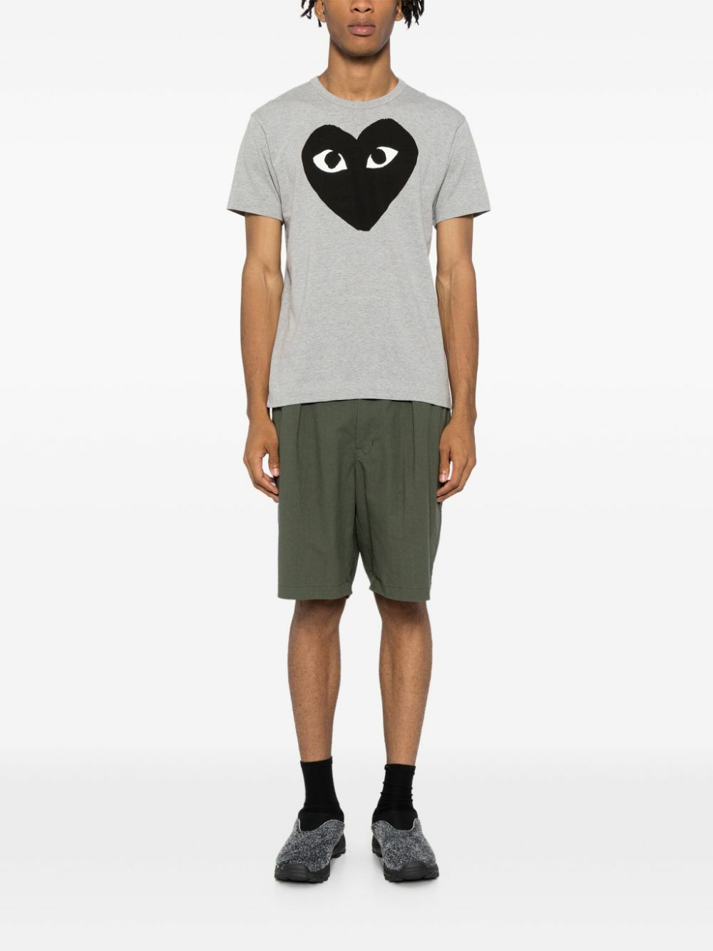 COMME DES GARCONS PLAY - Logo Cotton T-shirt Comme des Garcons Play