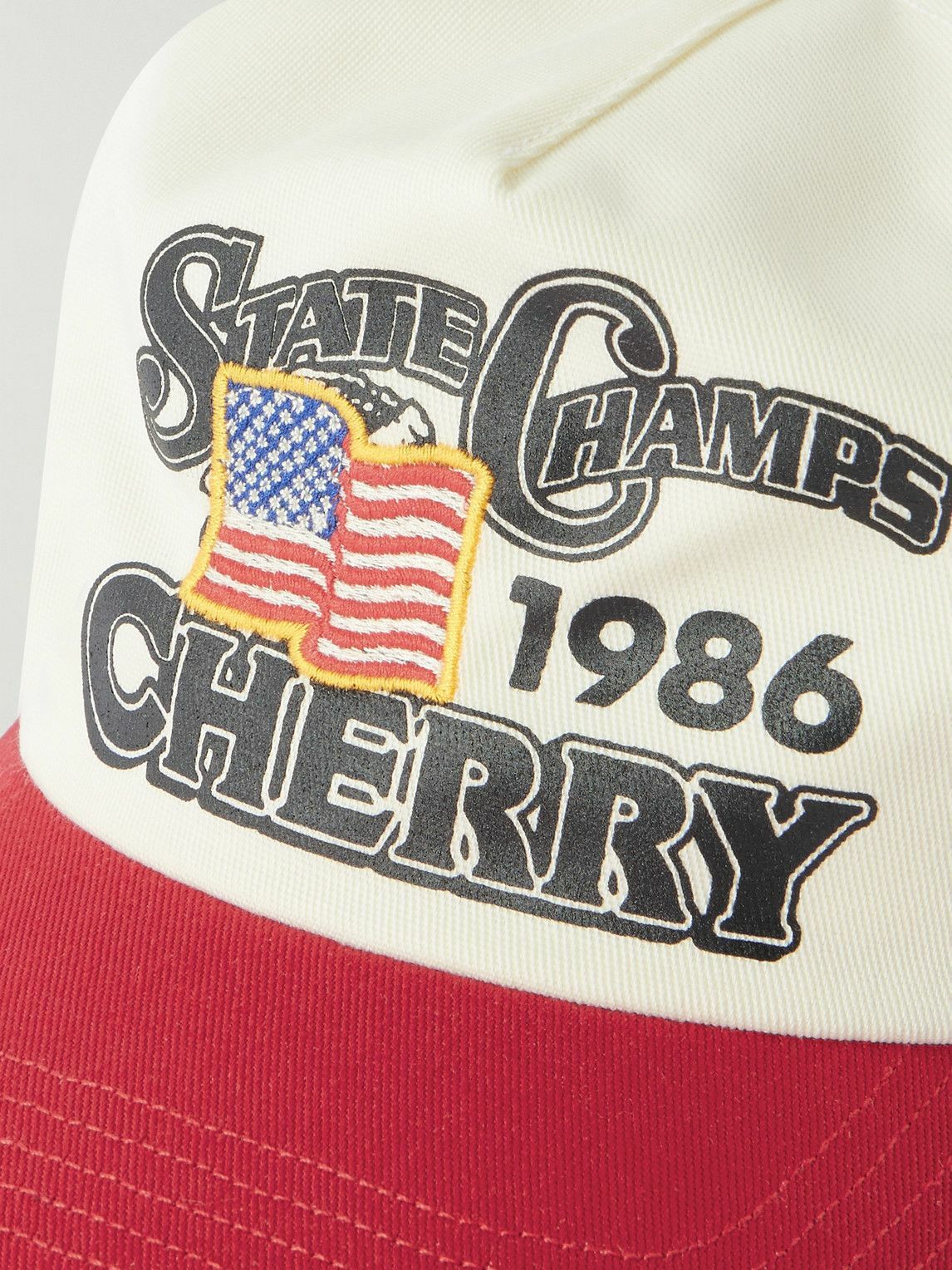 Cherry Los Angeles - Embroidered printed twill cap CHERRY LA