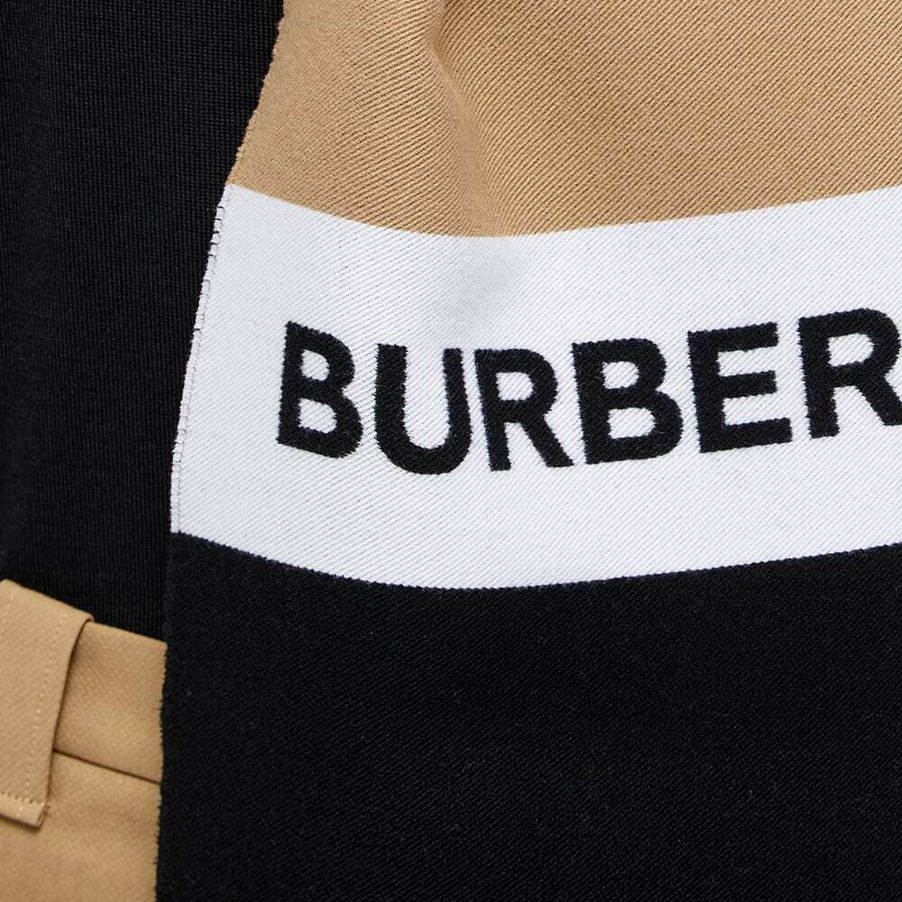 Burberry Women's Contrast Stripe Logo Scarf in Archive Beige Burberry