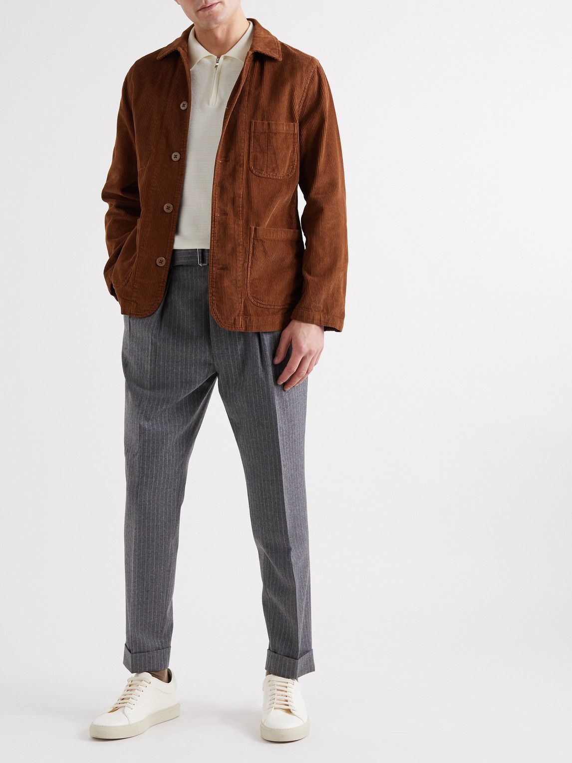 MAN 1924 - Cotton-Corduroy Jacket - Brown MAN 1924