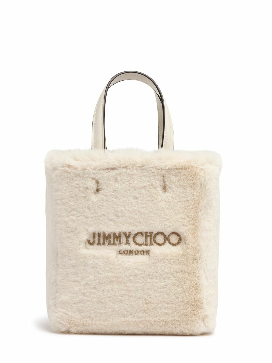 JIMMY CHOO Small N/w Lenny Suede & Shearling Bag Jimmy Choo