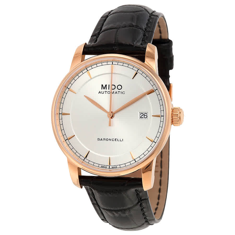 Mido Baroncelli II Automatic Silver Dial Mens Watch M86003104 Mido