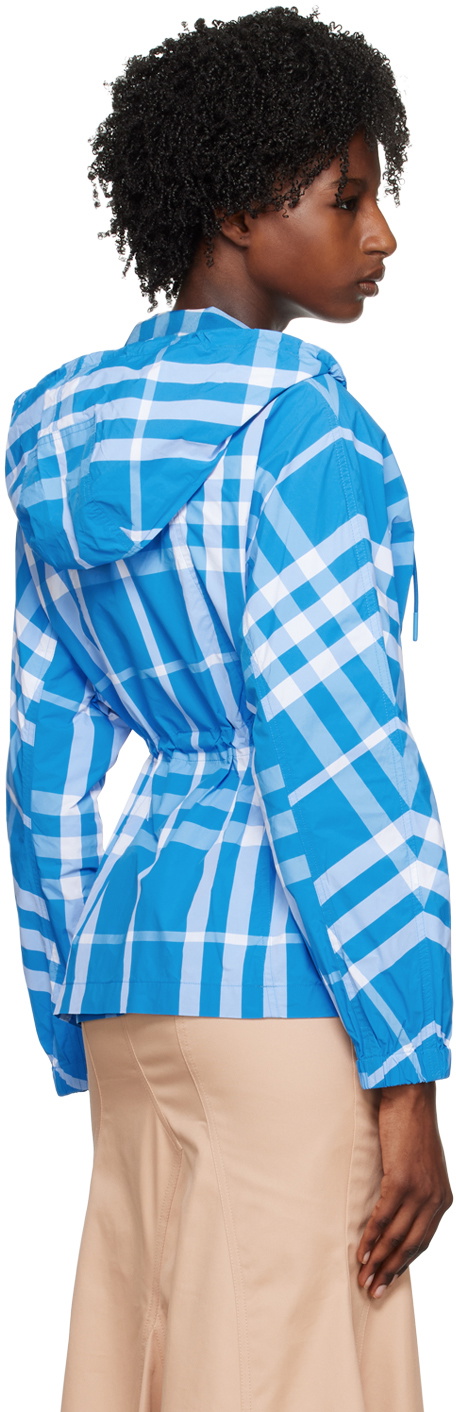 Burberry Blue Check Jacket Burberry