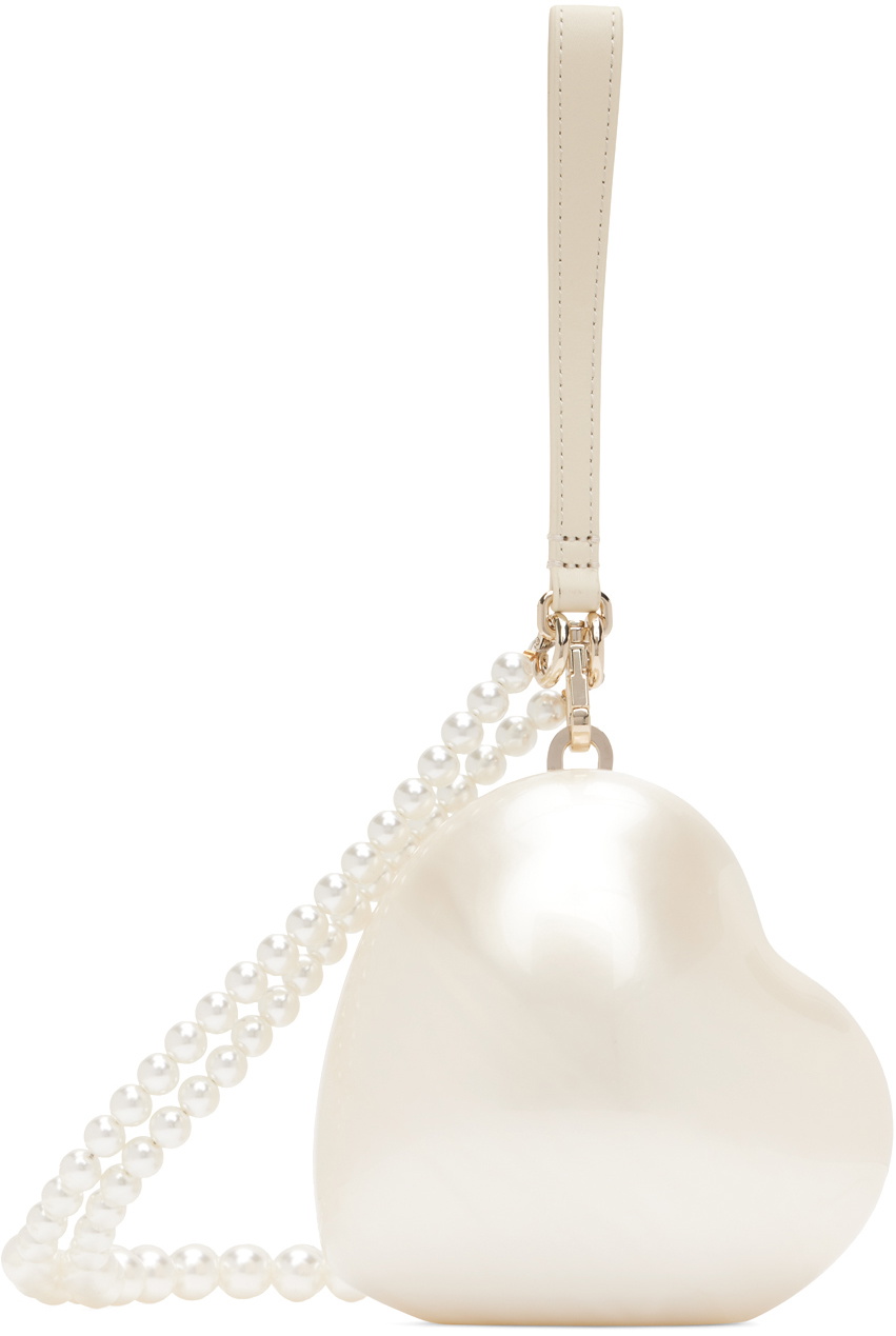 Simone Rocha White Micro Heart Bag Simone Rocha