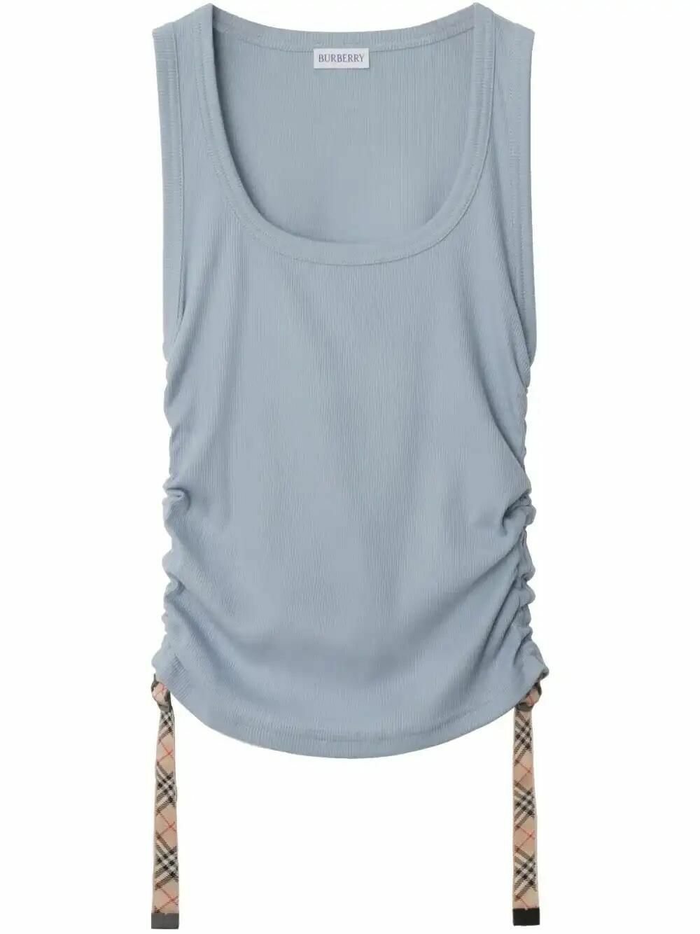 Burberry Check-Trim Tank Top Burberry