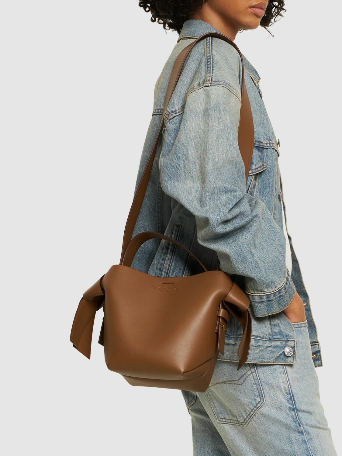 ACNE STUDIOS - Mini Musubi Leather Top Handle Bag Acne Studios