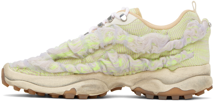 Acne Studios Green & Off-White Bubba Sneakers Acne Studios