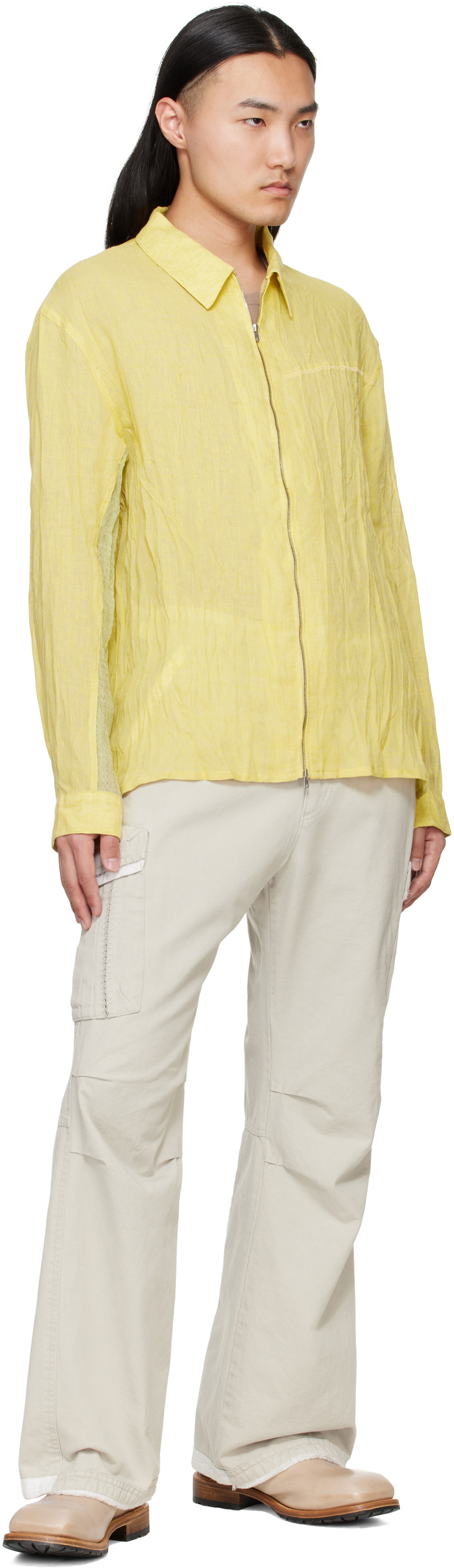 XLIM SSENSE Exclusive Beige EP.7 09 Trousers XLIM