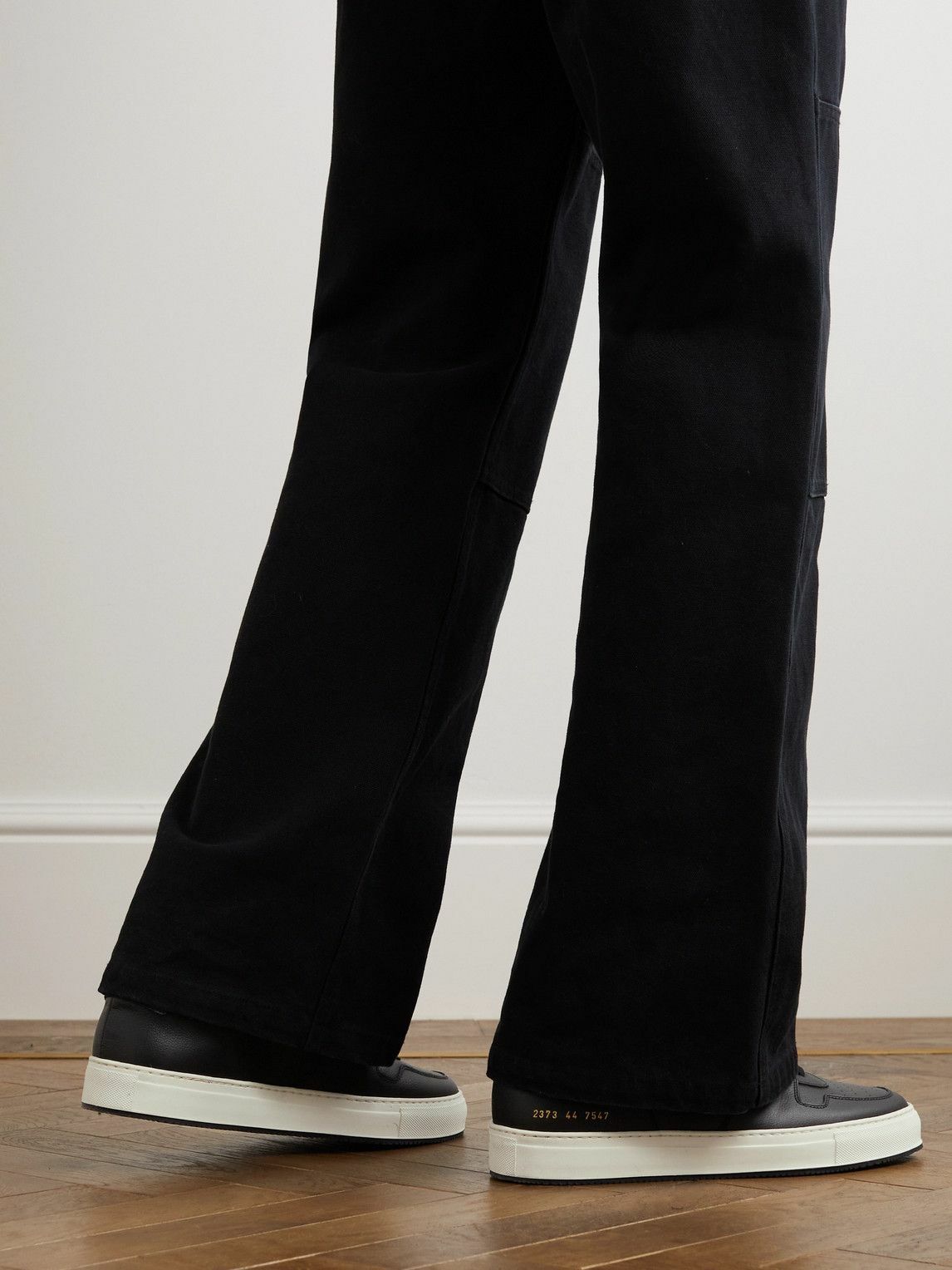 Common Projects - Decades Full-Grain Leather Sneakers - Black Common ...