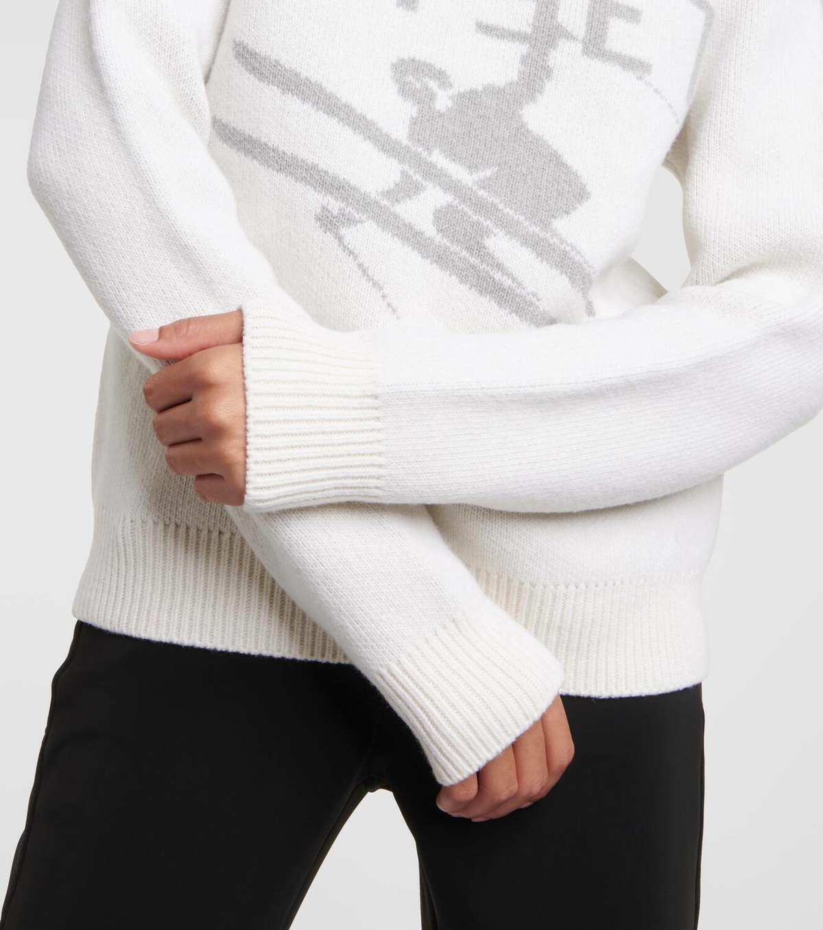 Jet Set Wool intarsia turtleneck sweater Jet Set