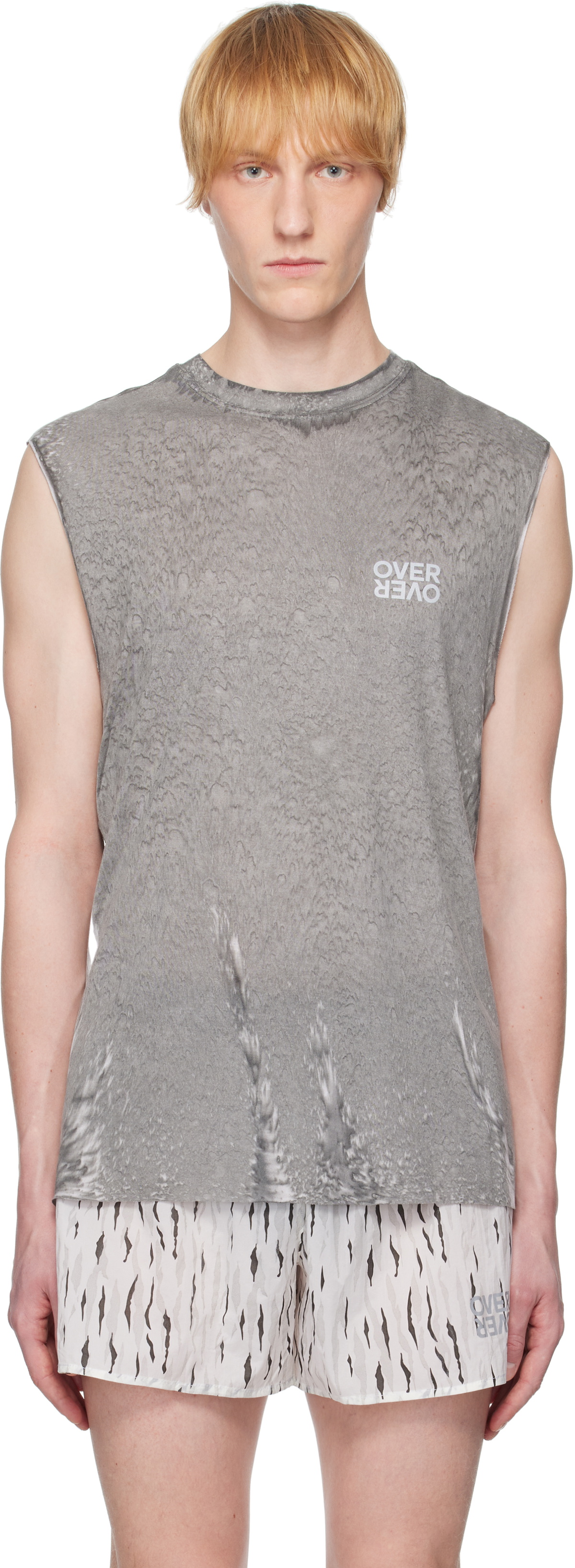OVER OVER Gray Easy Collagenic Tank Top OVER OVER