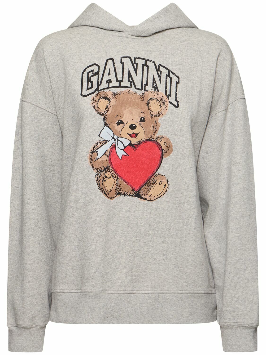 GANNI Isoli Bear Oversize Sweatshirt Hoodie GANNI