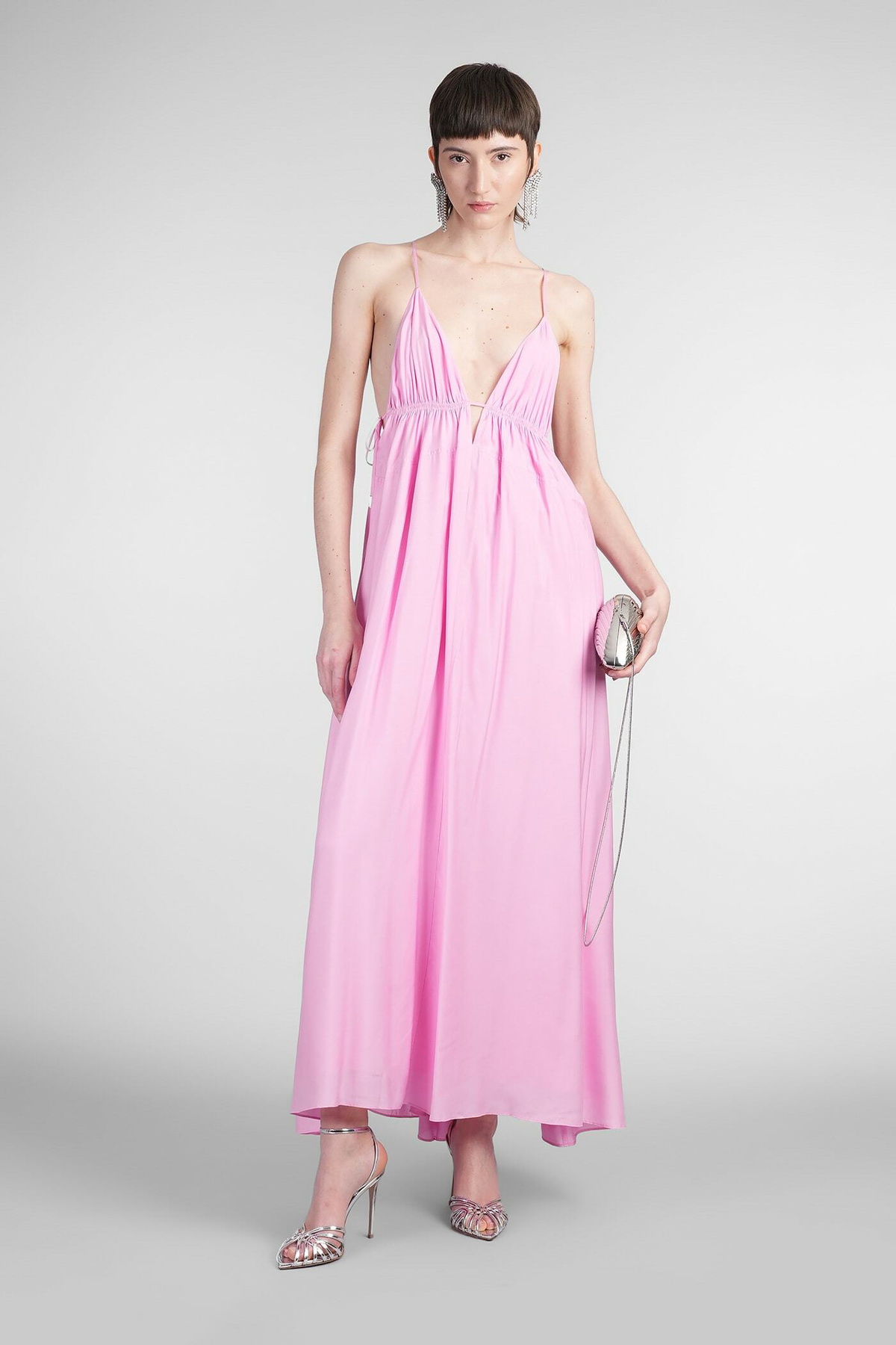 Simkhai Josephine Dress Woman In Rose-pink Polyester Simkhai