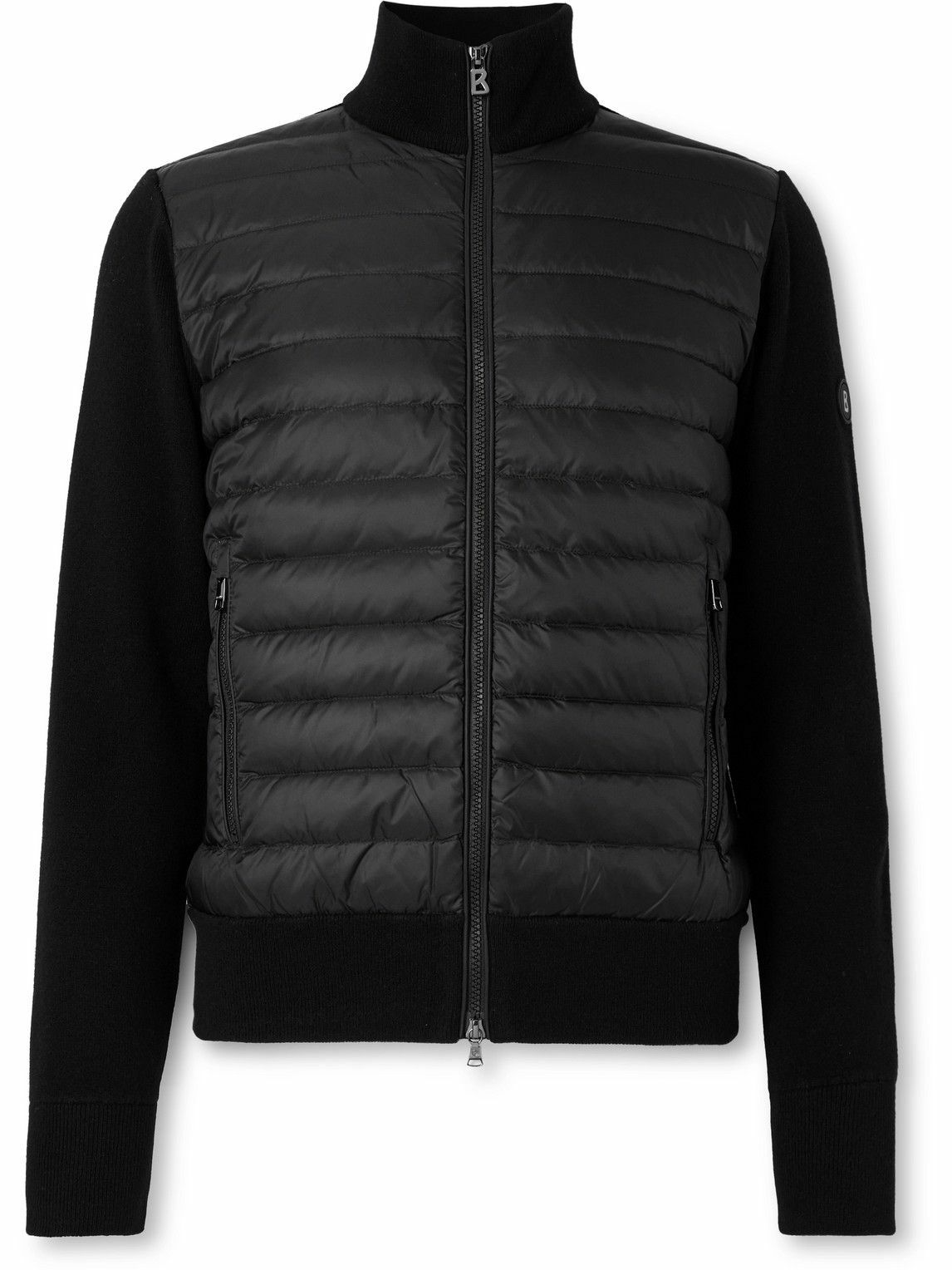 Bogner - Zisco Slim-Fit Quilted Shell-Panelled Wool Down Jacket - Black ...
