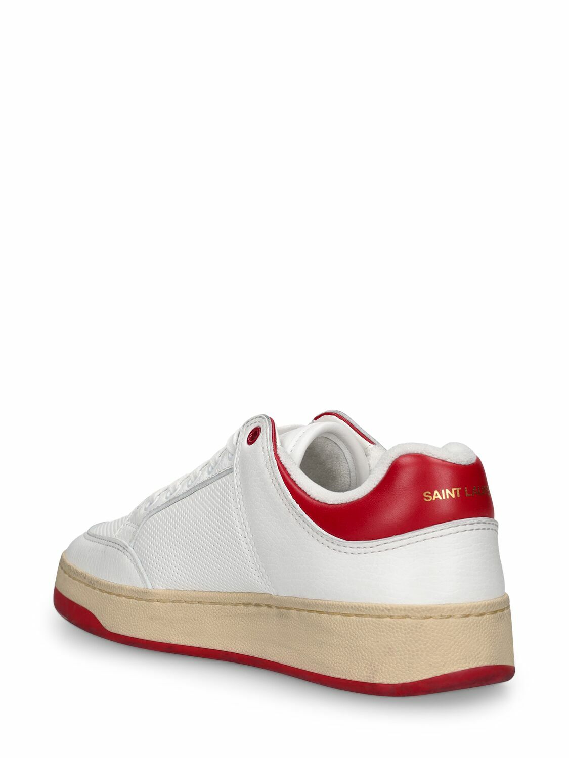 SAINT LAURENT - 20mm Sl61 Leather Sneakers Saint Laurent