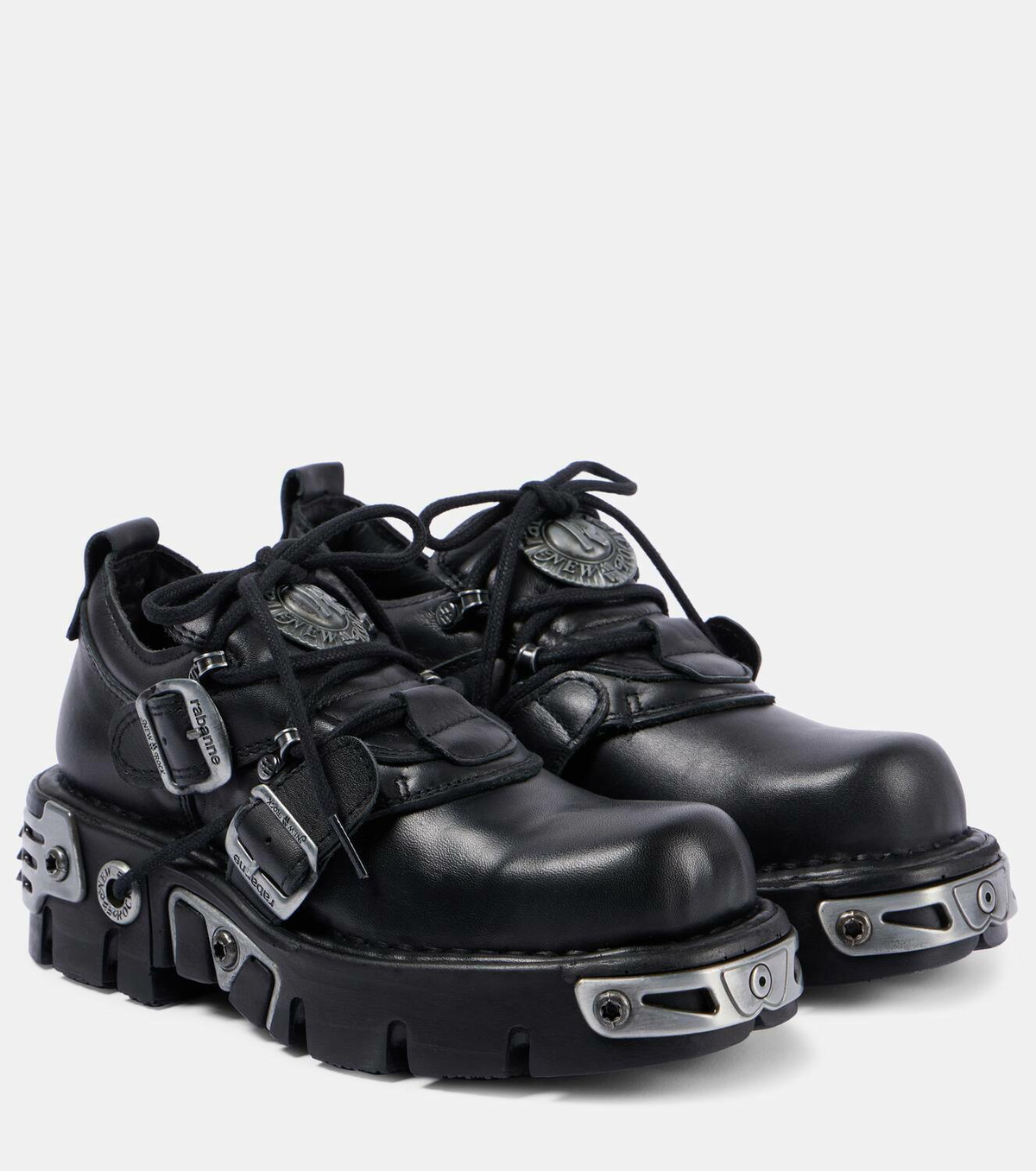 Rabanne x New Rock embellished leather boots Paco Rabanne Rabanne x New Rock embellished leather boots Paco Rabanne