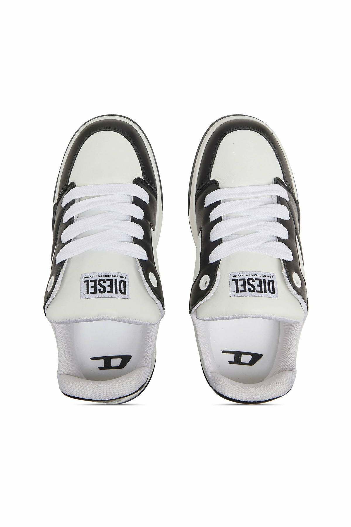 Diesel D-Ollie-Sneakers in colour-block leather - Sneakers Mens in ...