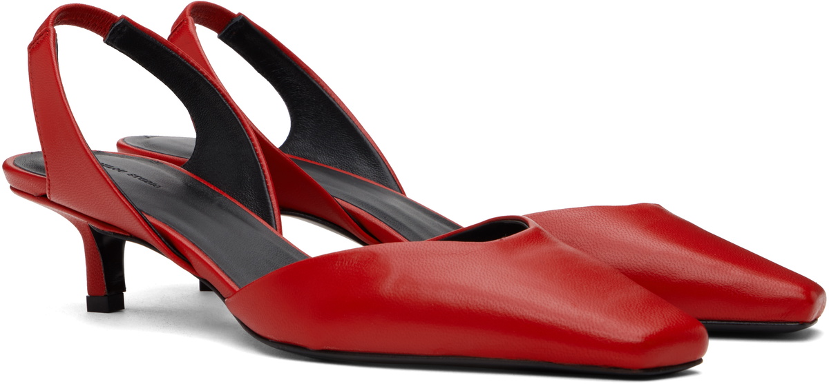 Loulou Studio Red Akila Heels Loulou Studio