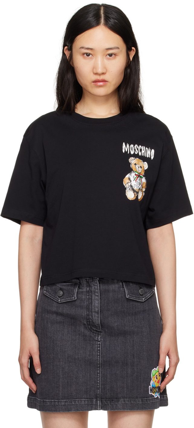 Moschino Black Archive Teddy Bear T-Shirt Moschino