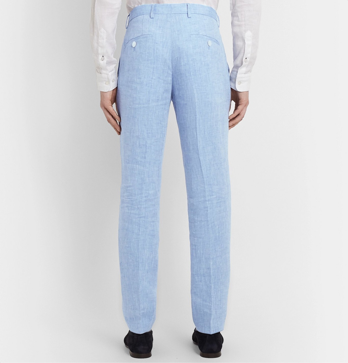 Hugo Boss - Helford Gander Slim-Fit Linen Suit - Blue Hugo Boss