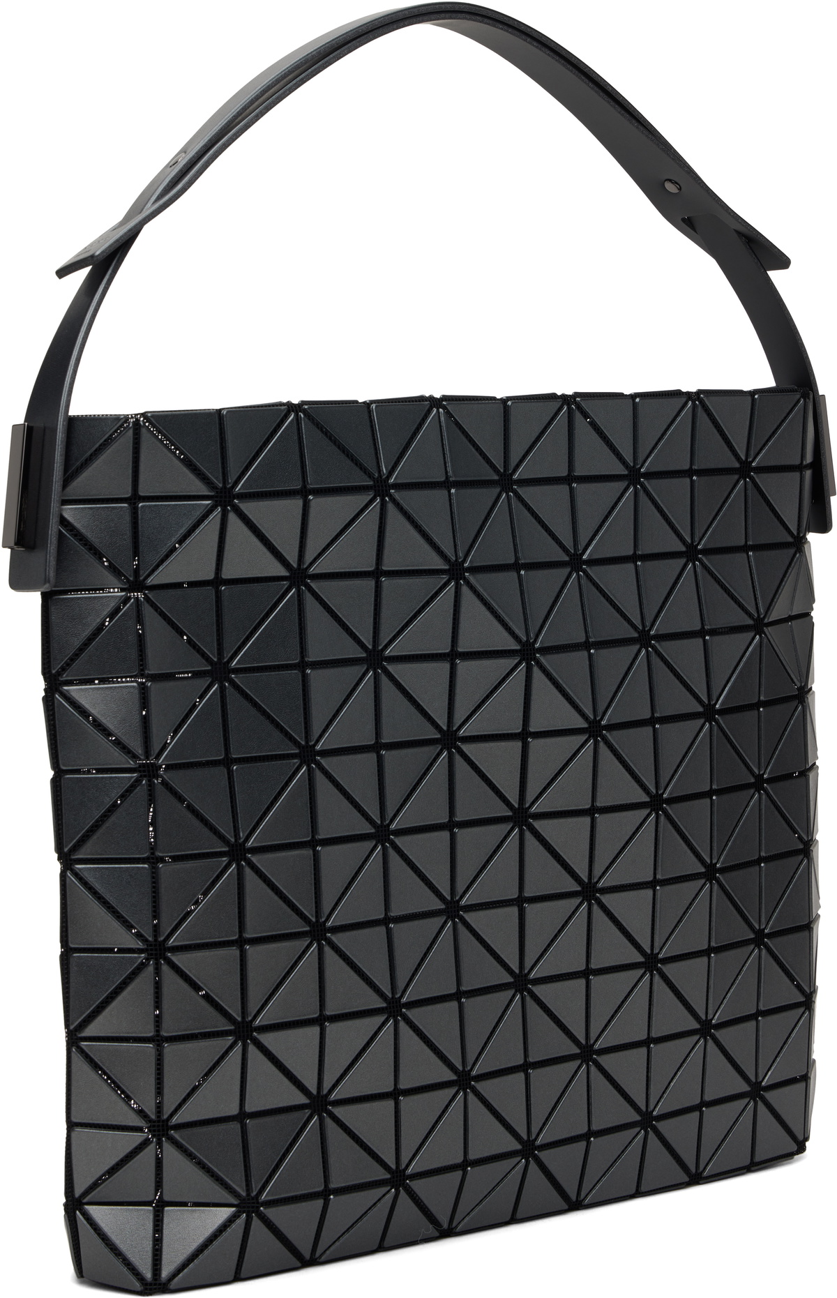 BAO BAO ISSEY MIYAKE Gunmetal Baguette Metallic Bag Bao Bao Issey Miyake