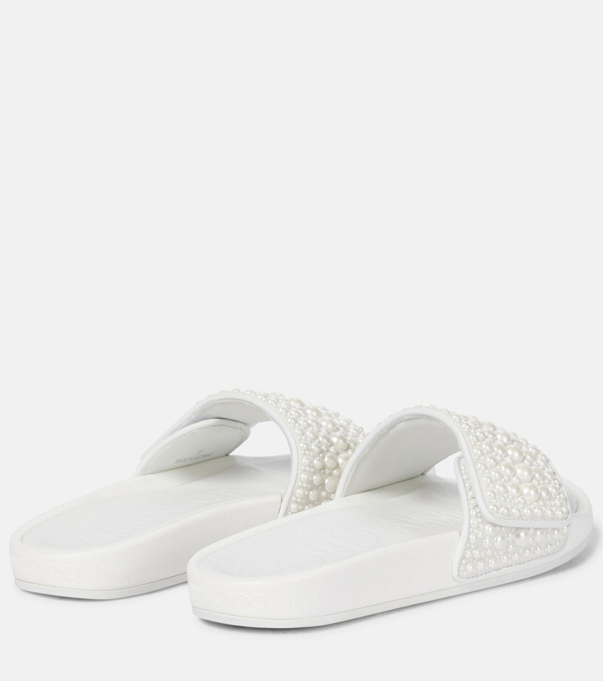 Jimmy Choo - Faux pearl-embellished slides Jimmy Choo