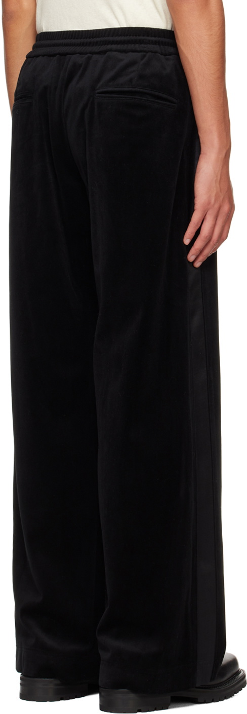 System Black Velvet Tuxedo Sweatpants System