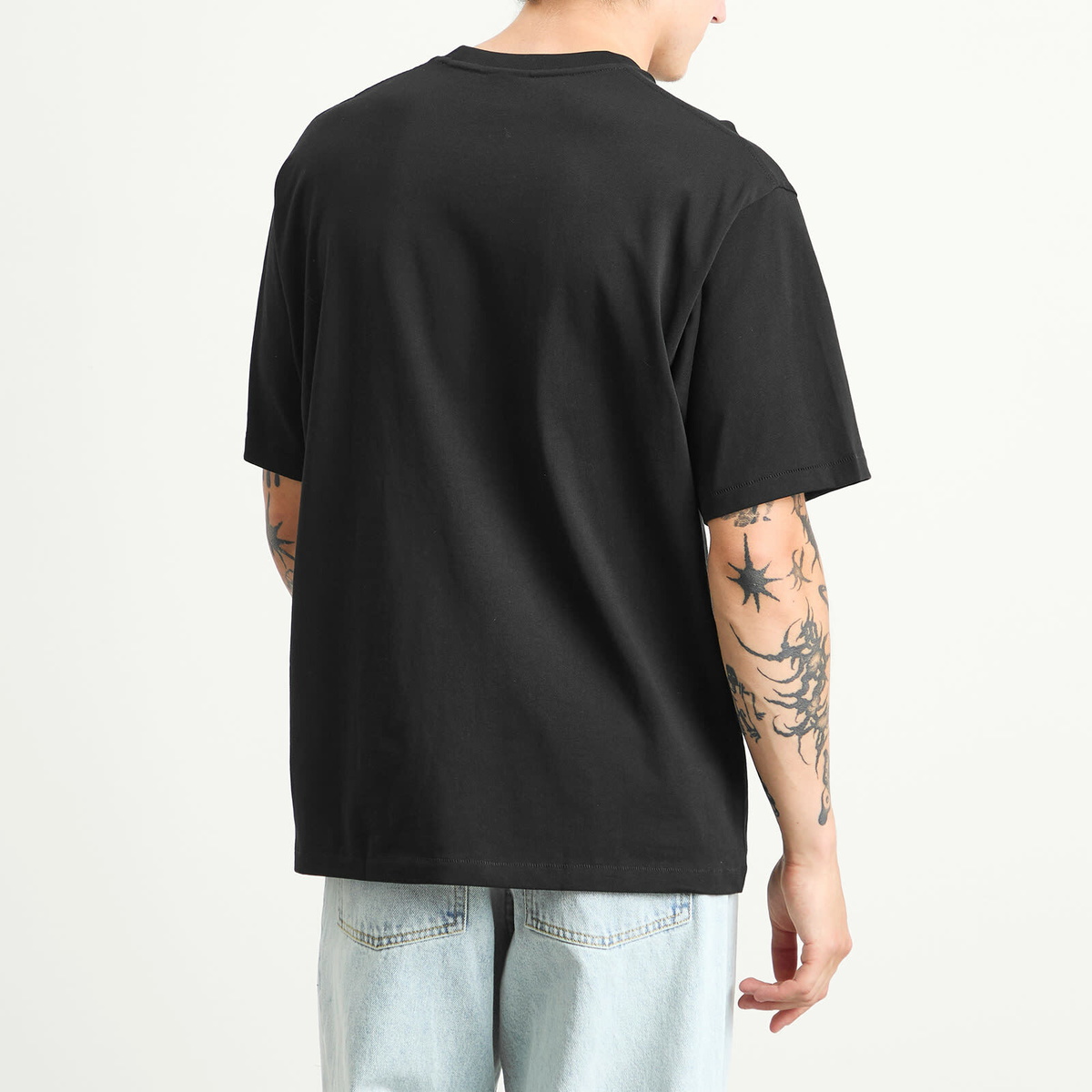 A Bathing Ape Men's Spray Paint Multi Logo T-Shirt in Black A Bathing Ape