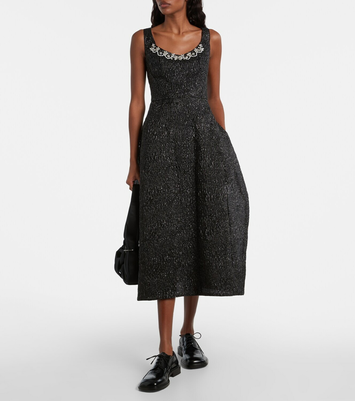 Simone Rocha Embellished lamé cocktail dress Simone Rocha