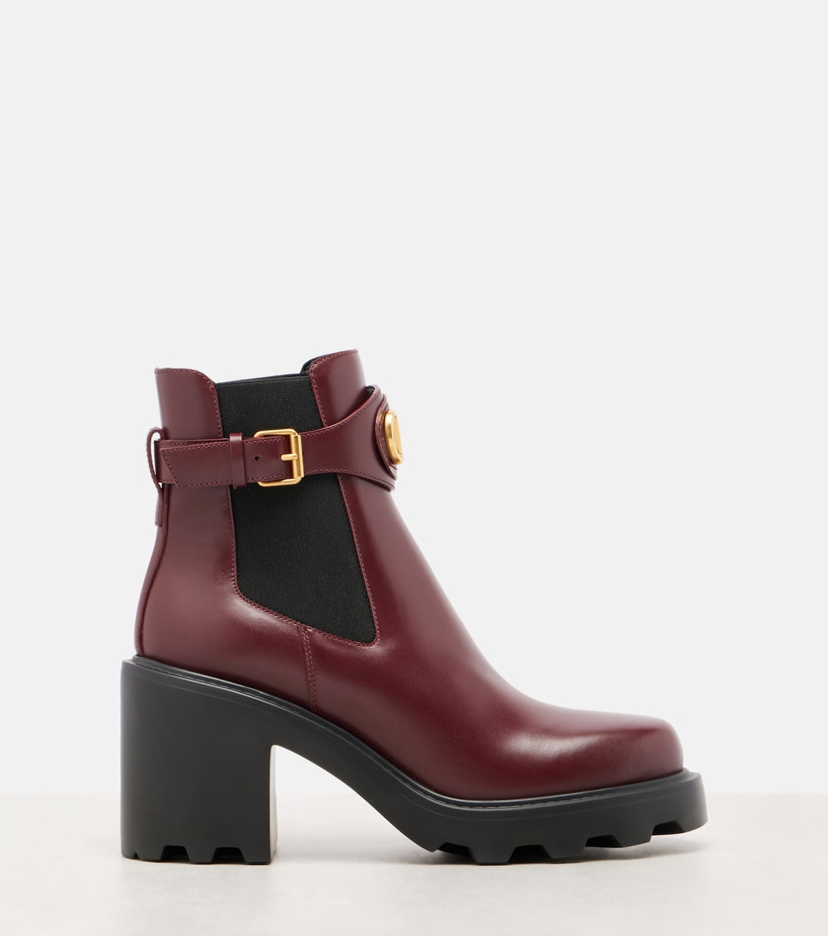 Valentino Garavani Vlogo Signature 90 leather ankle boots Valentino ...