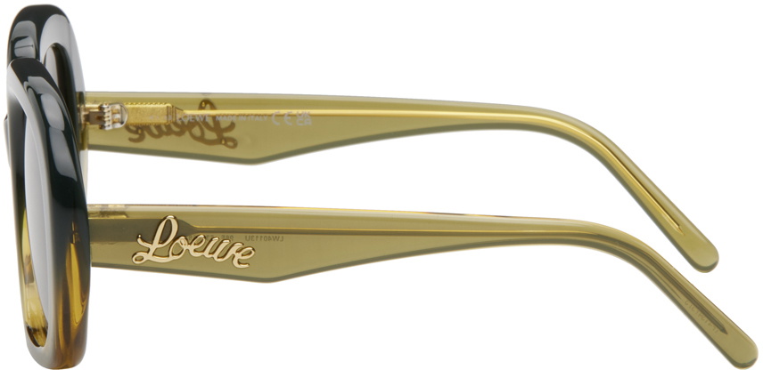 LOEWE Green Curvy Sunglasses Loewe