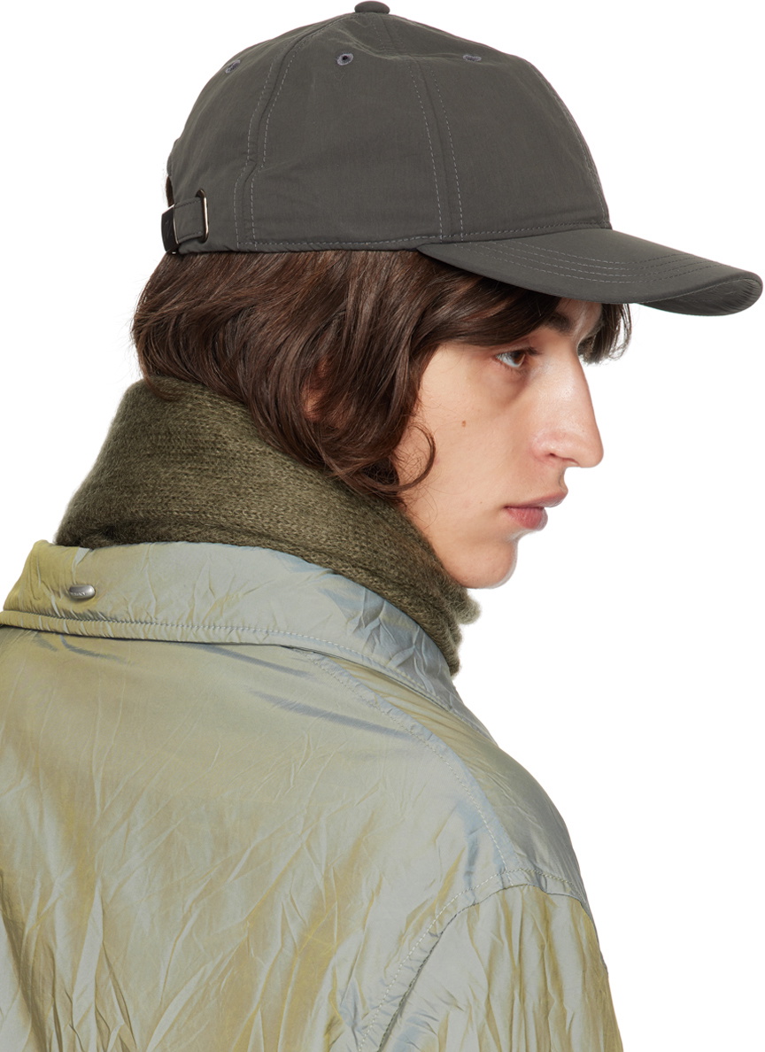 OUR LEGACY Gray Peached Nylon Cap Our Legacy