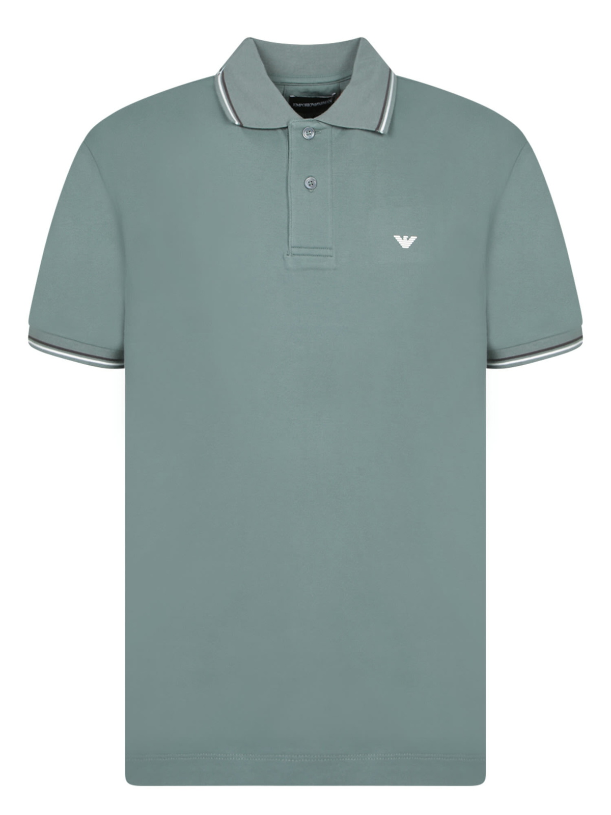 Emporio Armani Sage Green Polo Shirt Emporio Armani