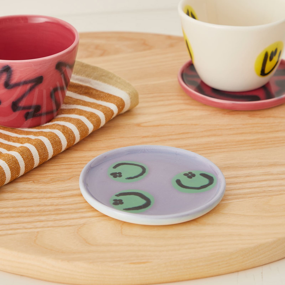 Frizbee Ceramics XS Plate in Blue Alien Frizbee Ceramics