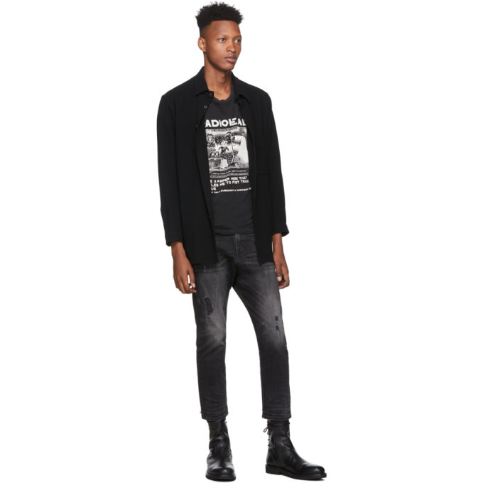 R13 Black Radiohead Edition Ice Caps T-Shirt R13