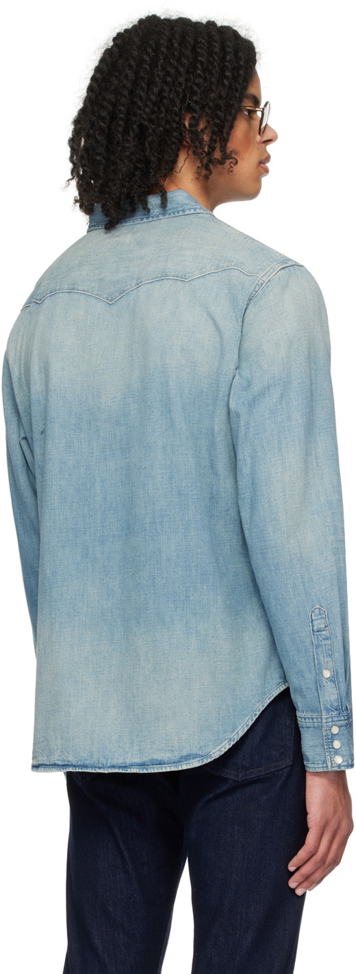 Polo Ralph Lauren Blue Western Denim Shirt Polo Ralph Lauren