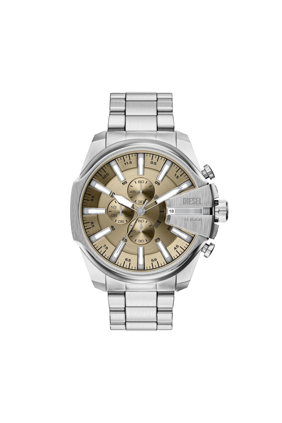 Diesel Mega Chief Slim Chronograph Stainless Steel Watch - Timeframes ...