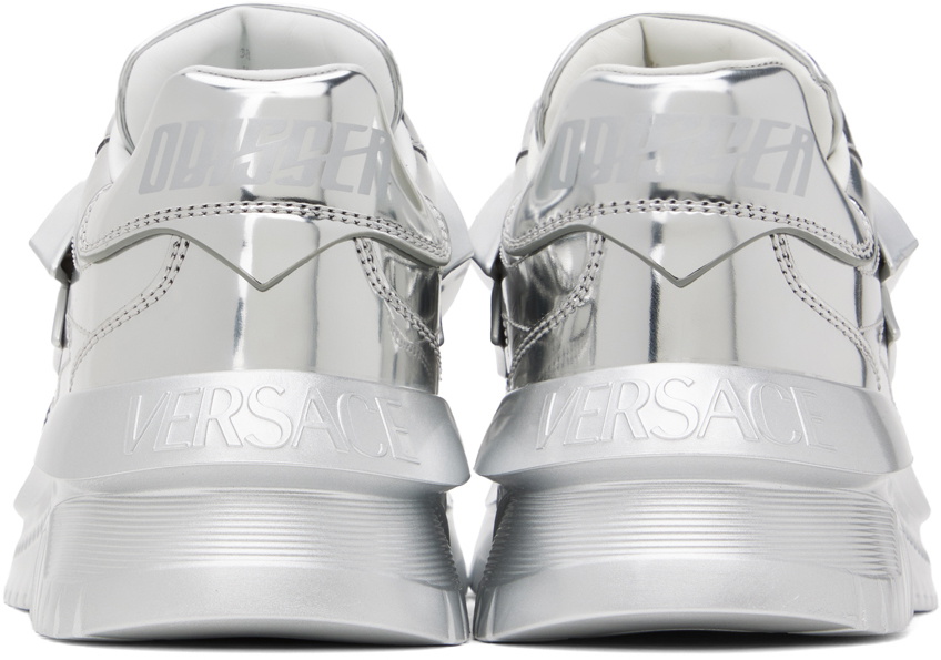 Versace Silver Odissea Sneakers Versace