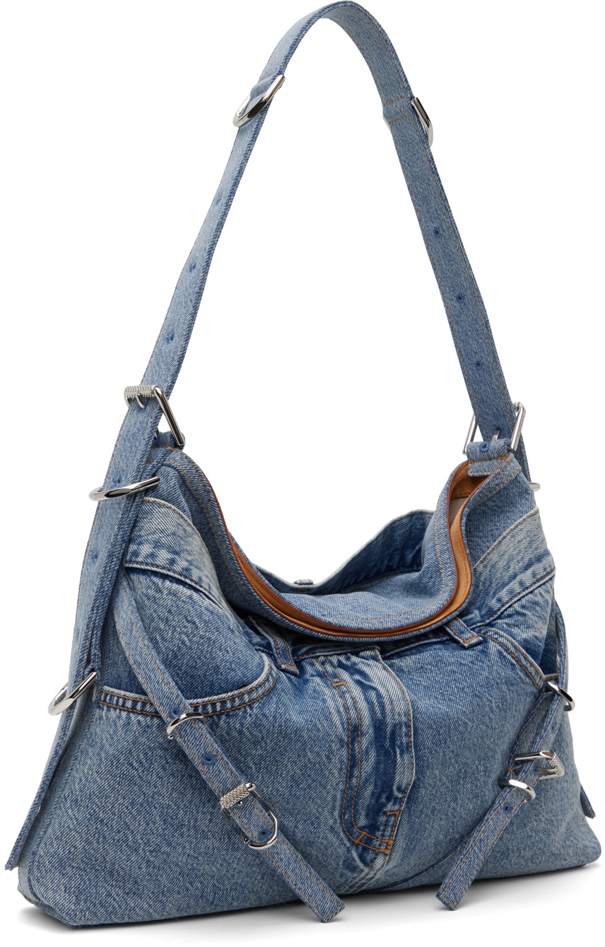 Givenchy Blue Medium Voyou Boyfriend Denim Bag Givenchy