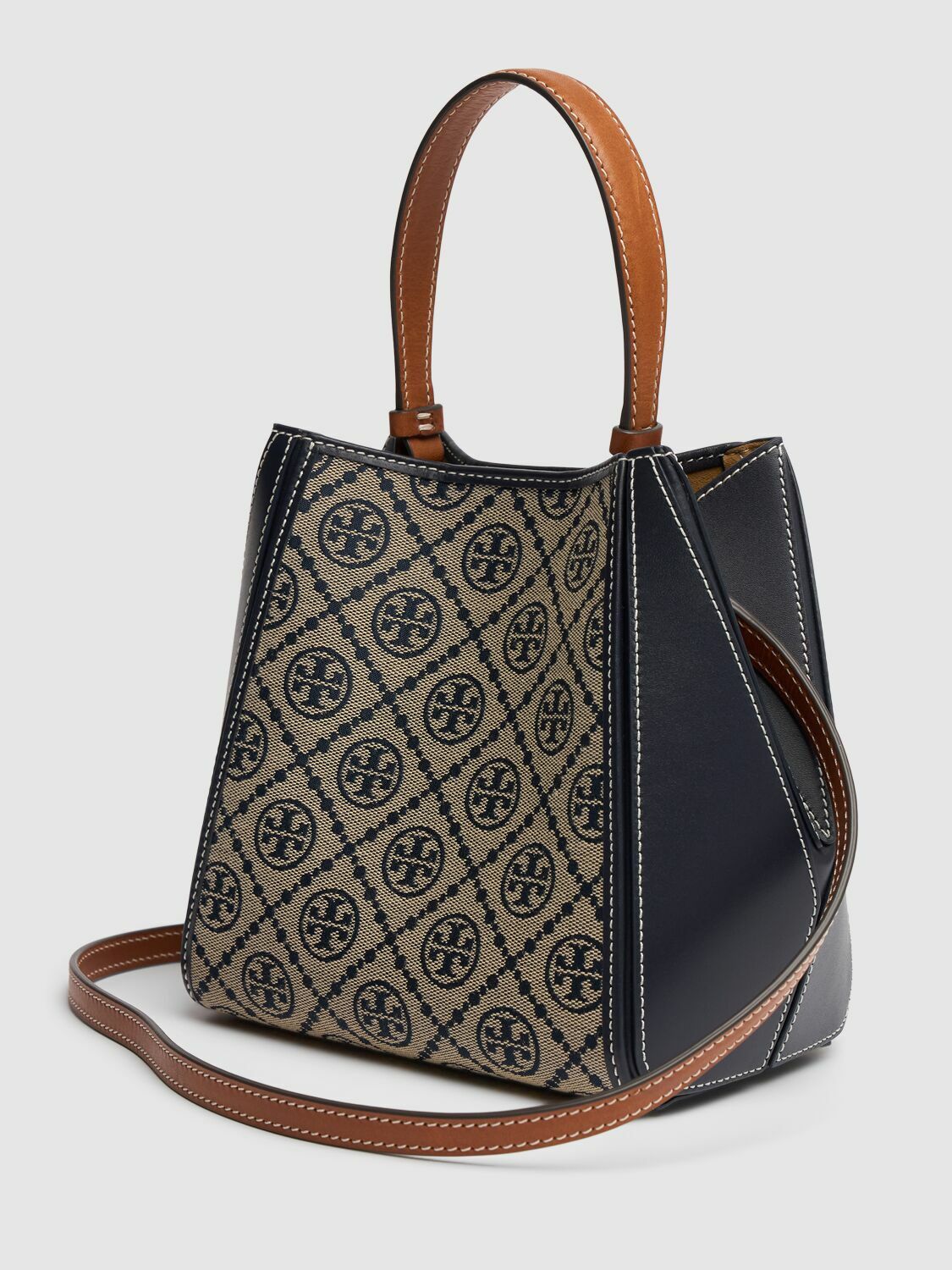TORY BURCH Small Mcgraw T Monogram Bucket Bag Tory Burch