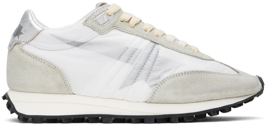 Golden Goose Gray & White Running Marathon M77 Sneakers Golden Goose ...