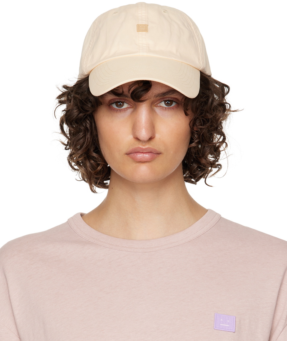 Acne Studios Beige Patch Cap Acne Studios