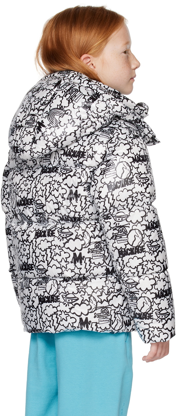MACKAGE Kids White & Black Matthew Langille Edition Jesse-MLPR Down ...