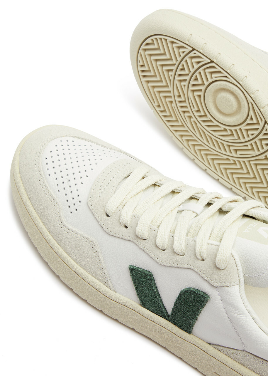 Veja V-90 Panelled Leather Sneakers Green 35 (IT35 / UK2), Veja ...