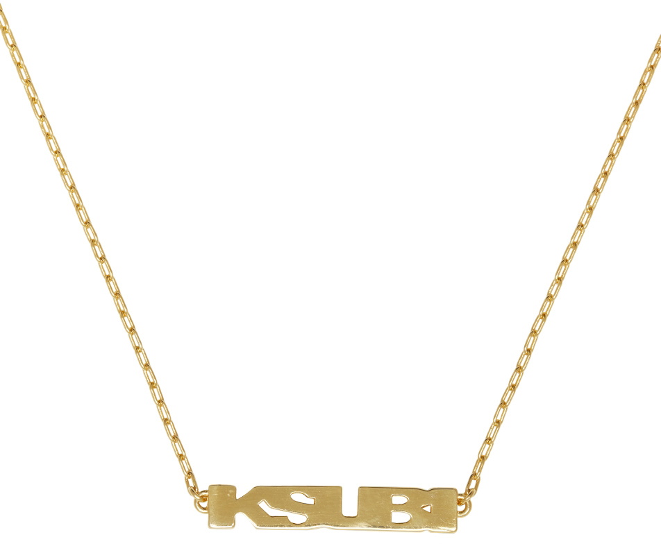 Ksubi Gold Dripps Sott Necklace Ksubi