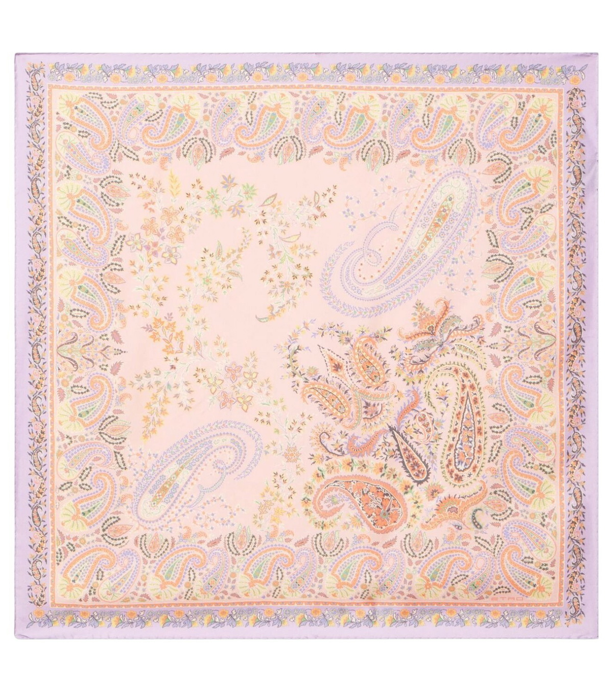 Etro Printed silk twill scarf Etro