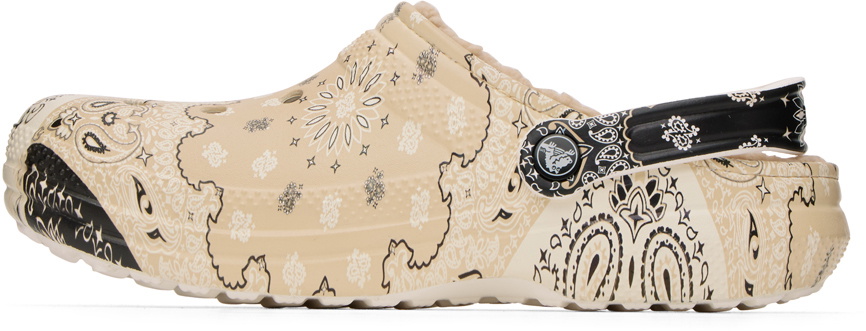 Crocs Tan Classic Lined Bandana Clogs Crocs