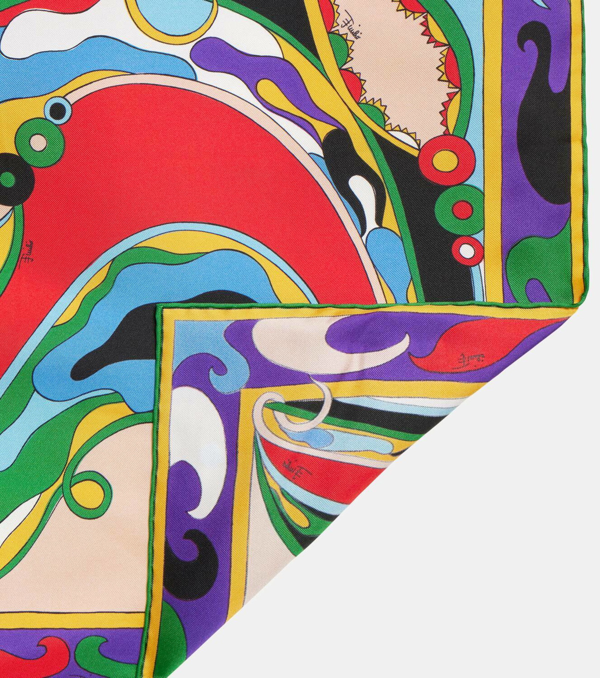 Pucci Orchidee silk twill scarf Emilio Pucci