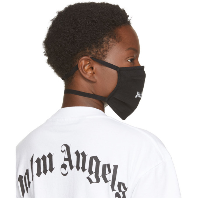 Palm Angels Black Logo Mask Palm Angels