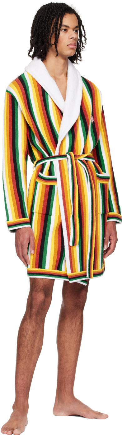 Casablanca Multicolor Striped Robe Casablanca